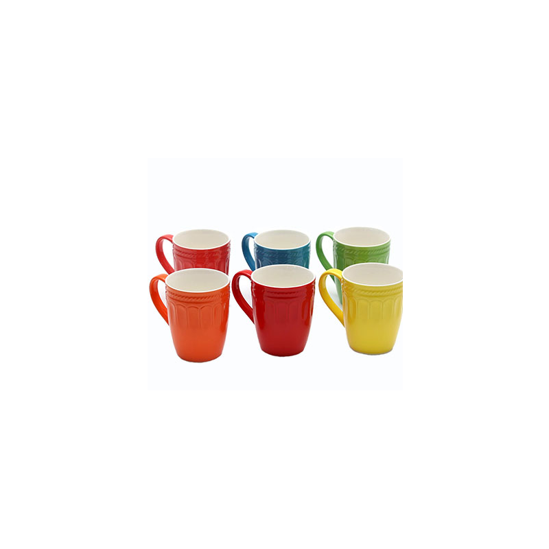 CANECA PORCELANA COLORIDA MARY 354ML - Importado rojemac - 2601131
